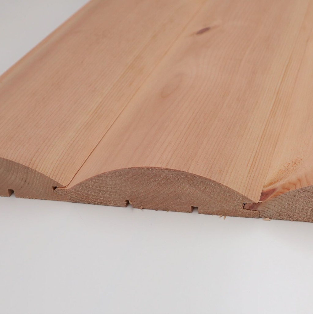 Blockhaus Blockbohle Nut-Feder Holzprofil Zirbelkiefer Zedernholz